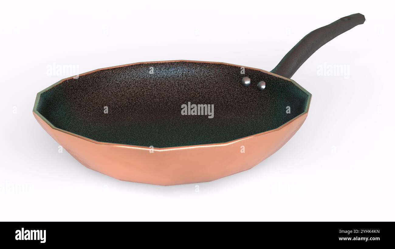 Copper vessels with white background Stock Photo - Alamy