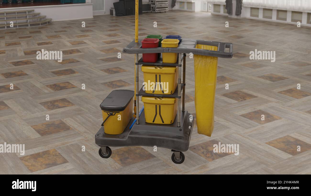 Mop cart hi-res stock photography and images - Alamy