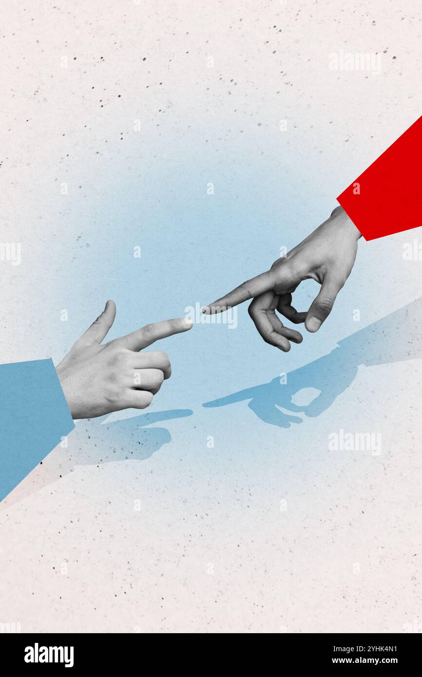 Composite trend artwork sketch image photo collage of poster two ...