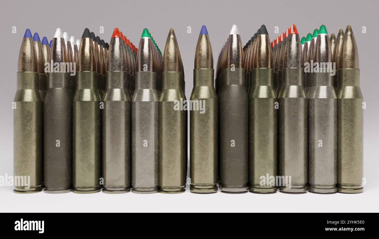 Different sizes ammunition bullets hi-res stock photography and images ...