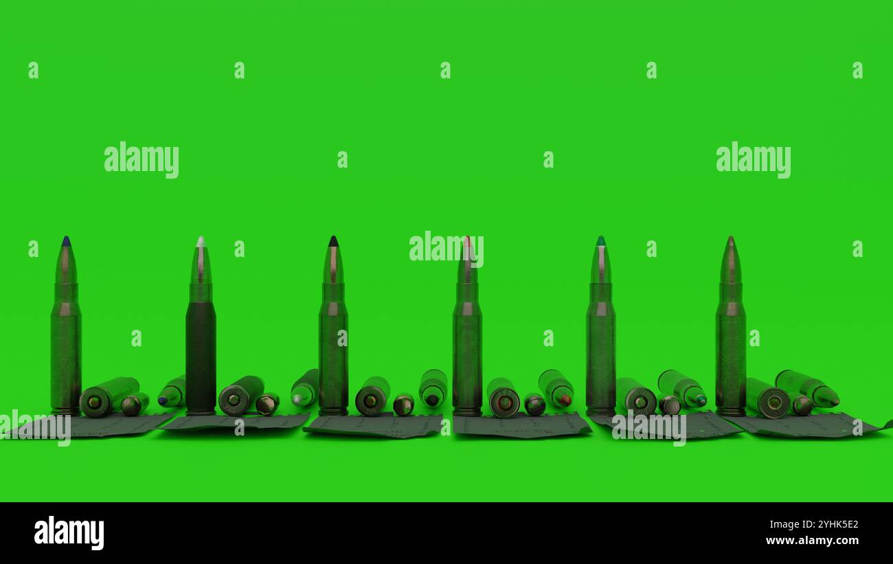 Different sizes ammunition bullets hi-res stock photography and images ...