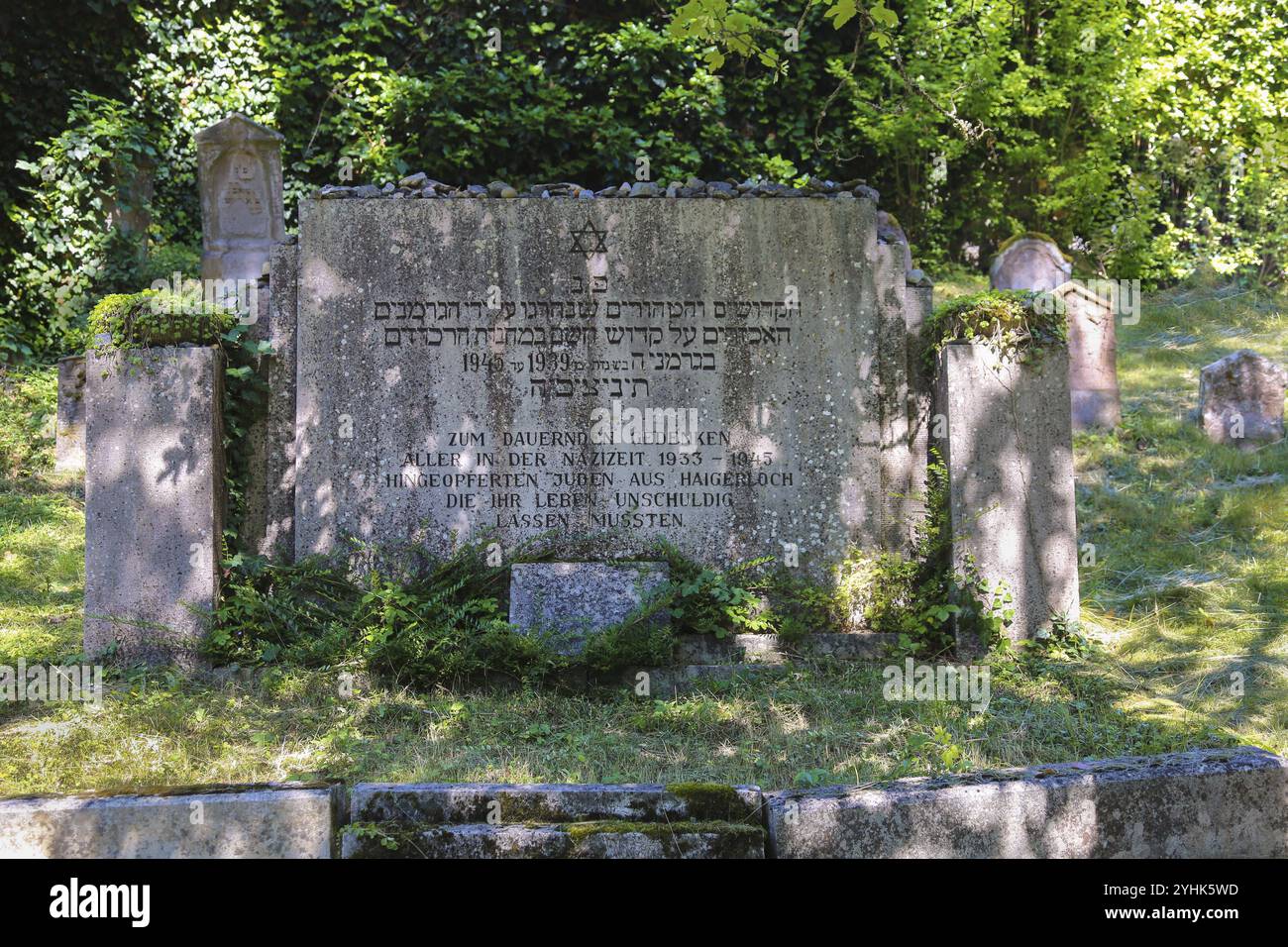 Jewish cemetery Haigerloch, memorial stone for all Jews from Haigerloch ...