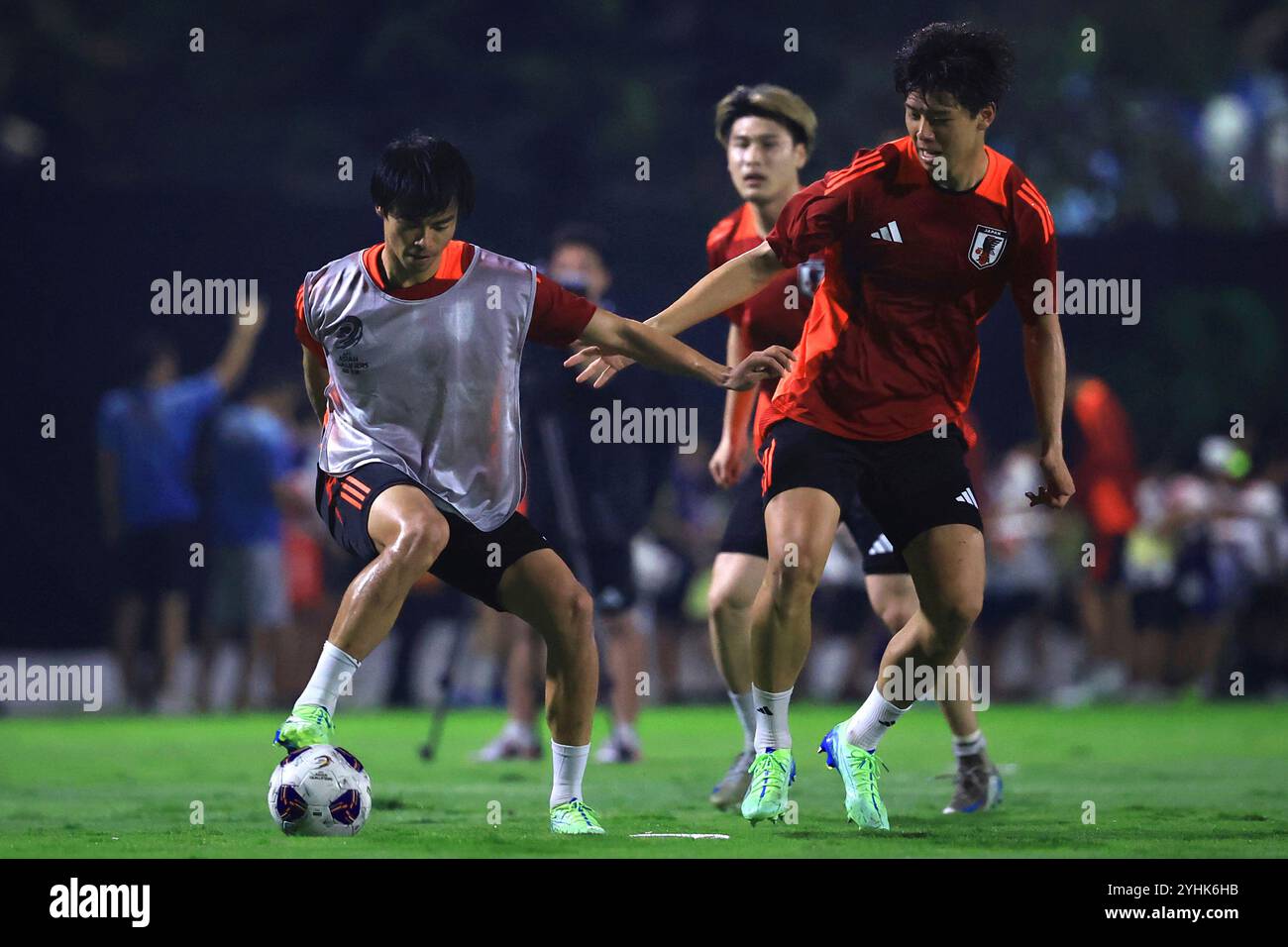 SAMURAI BLUE (Japan National Team) players practice ahead of the FIFA ...