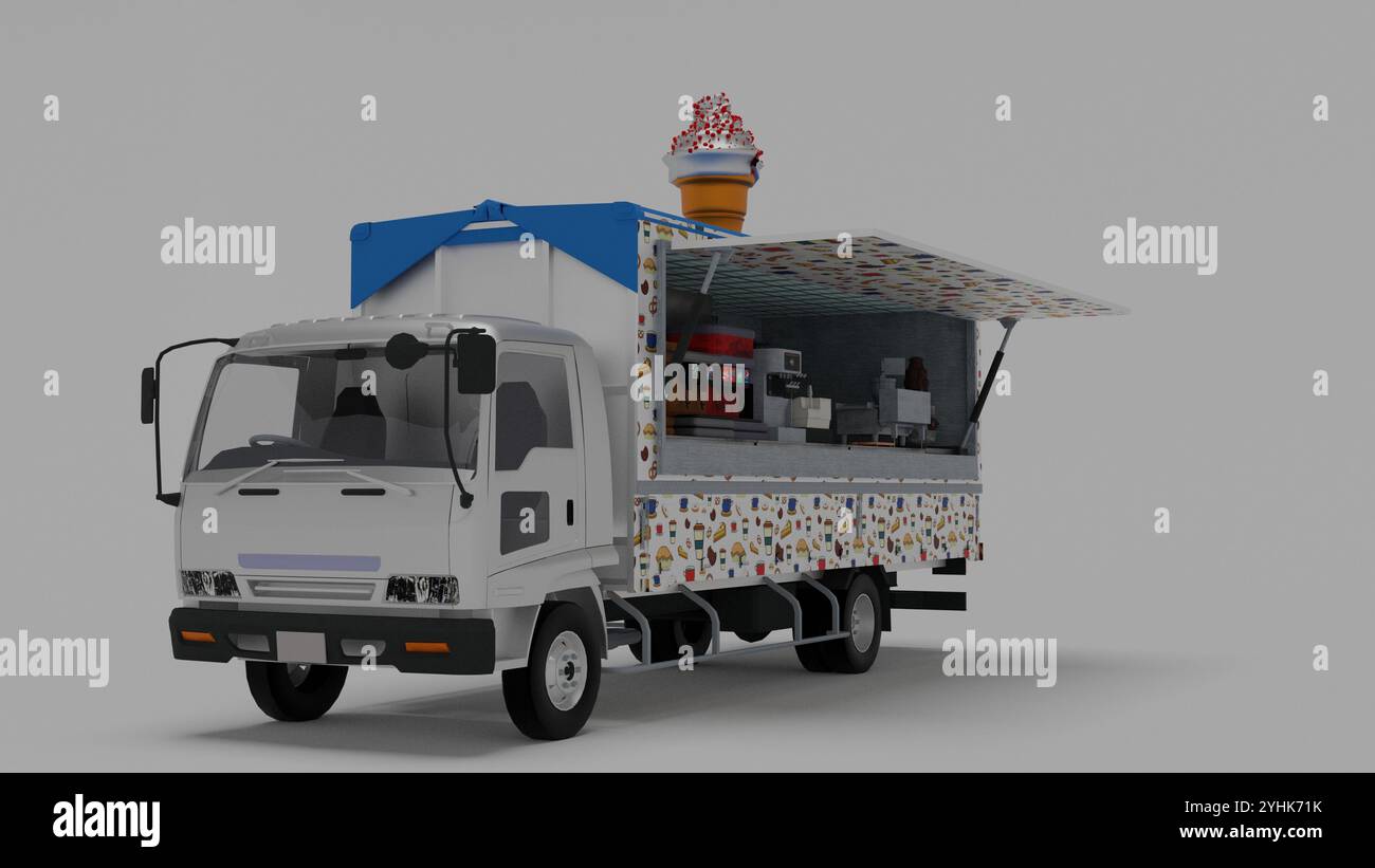 burger and food van 4k photos Stock Photo - Alamy