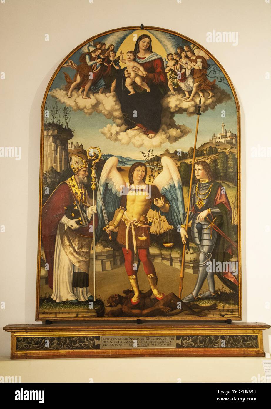 Archangel Michael by Vincenzo Pagani, painting in Ducal Palace, Old ...