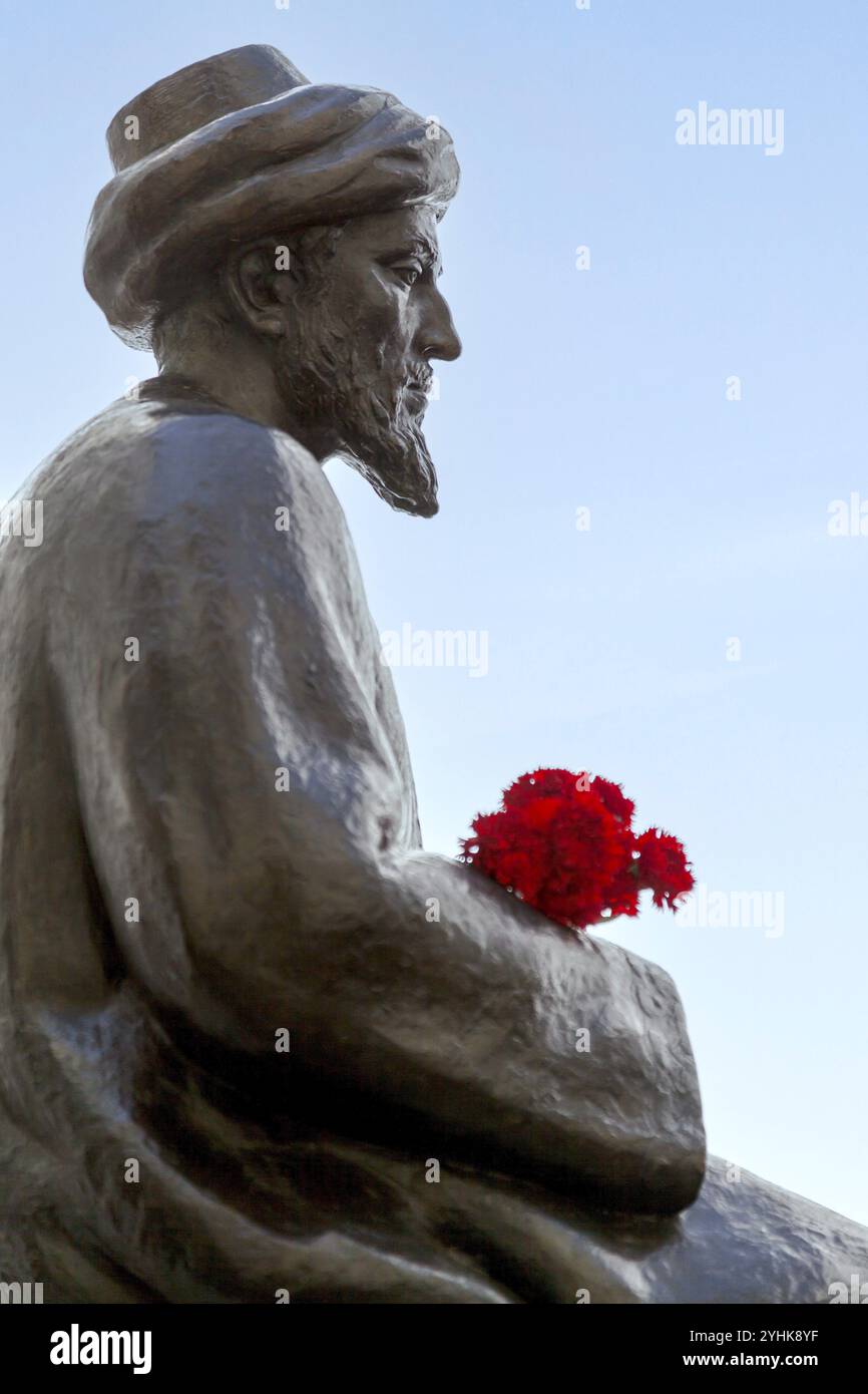 Bronze statue of Mosche ben Maimon or Ben Maimonides, Jewish ...