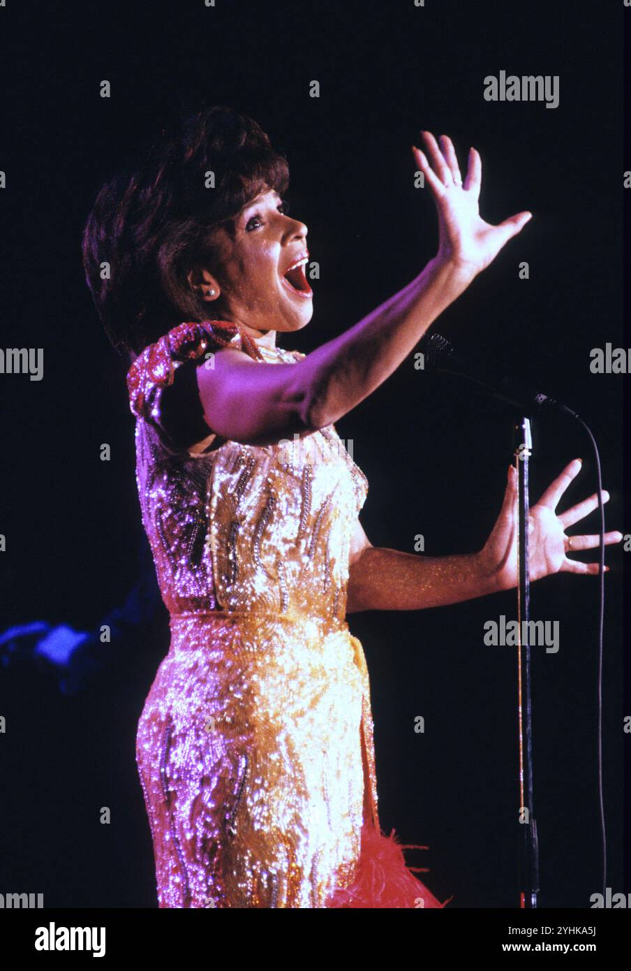 SHIRLEY BASSEY British female artist after concert in Stockholm Sweden ...