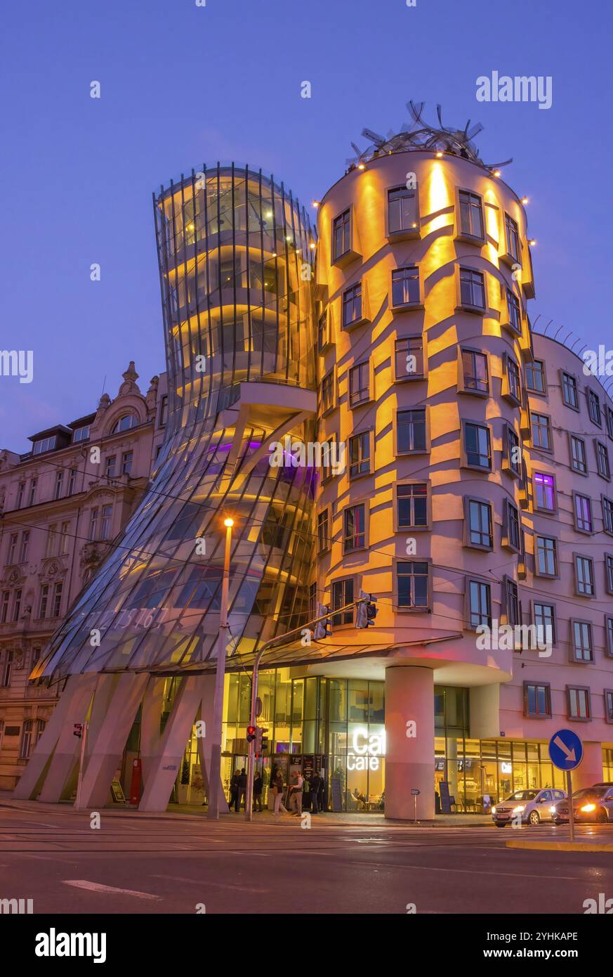 Prague, Czech Republic-29.04.2023: Dancing House of Prague (or Ginger ...