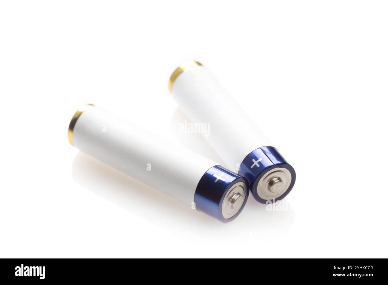Battery on a white background Stock Photo - Alamy