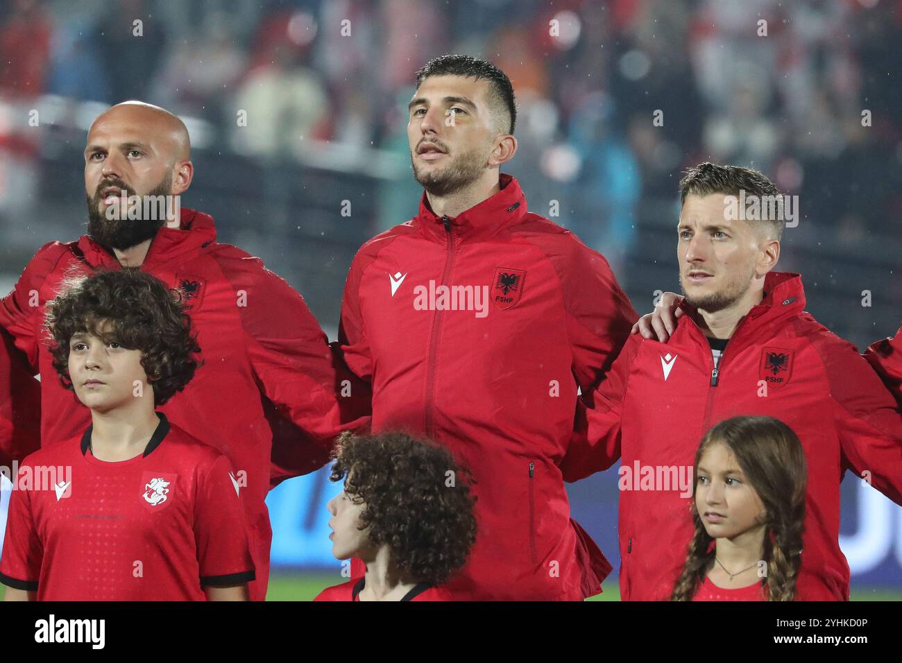 Arlind Ajeti, Indrit Tuci, Ivan Balliu of Albania perform national ...