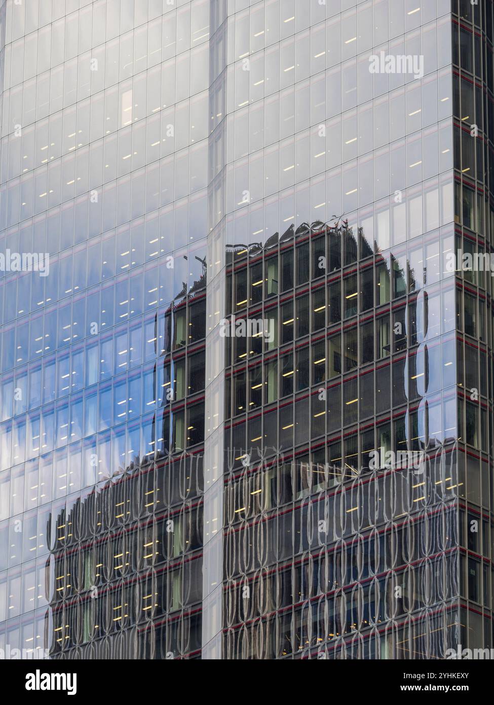 Reflection of Tower 42, in the Glass Windows of 22 Bishopsgate, City of ...