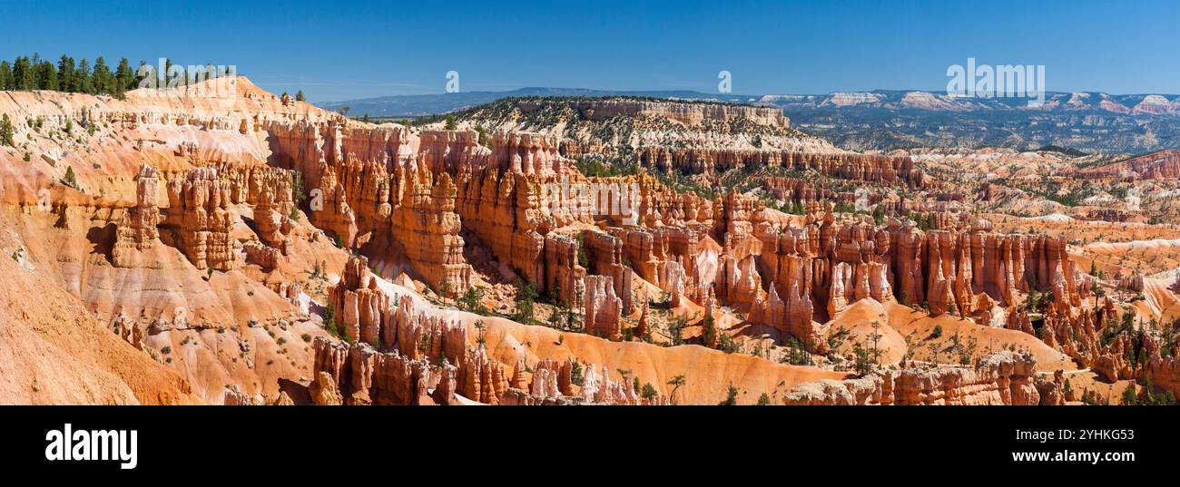 The iconic hoodoos of the Queen's Garden dropping below the Rim Trail ...