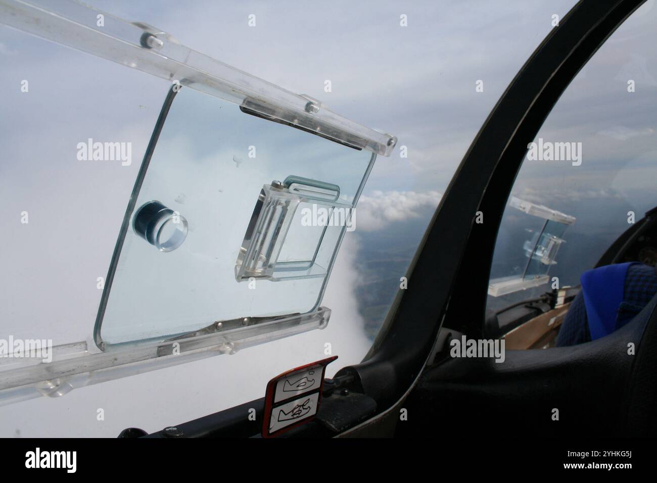 Cockpit of a Glider during flight Stock Photo - Alamy