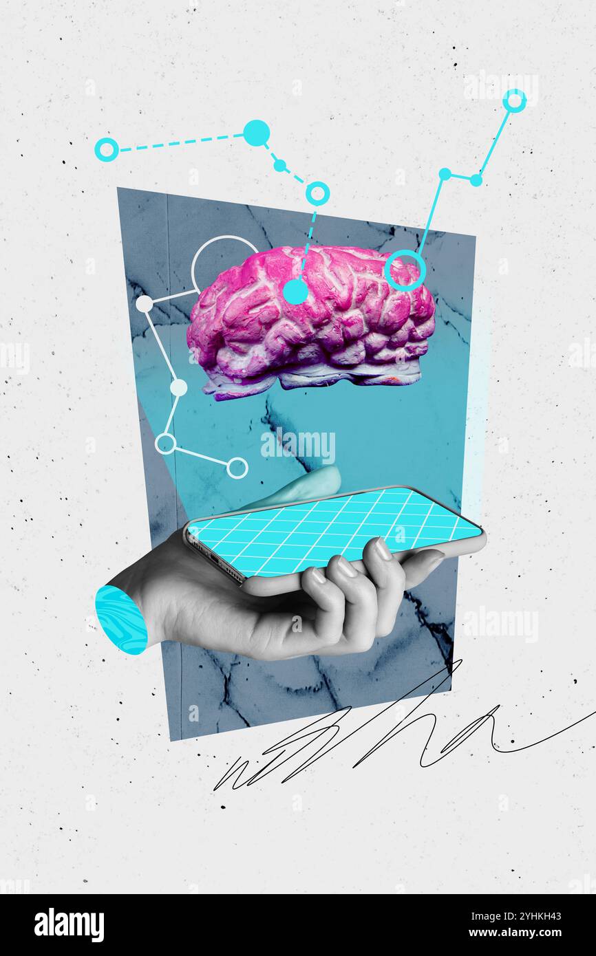 Composite trend artwork sketch image photo collage of anonymous ...