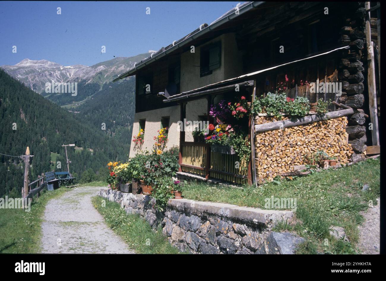 Typical Alp House Stock Photo - Alamy