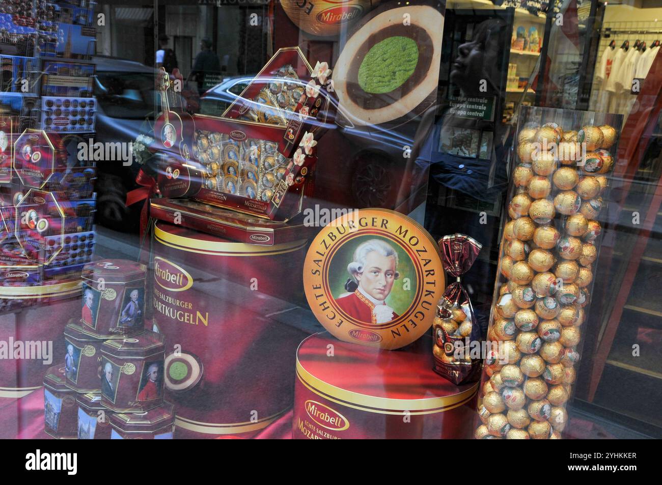 Shop window of a Paul Reber store in the center of Vienna with an ...