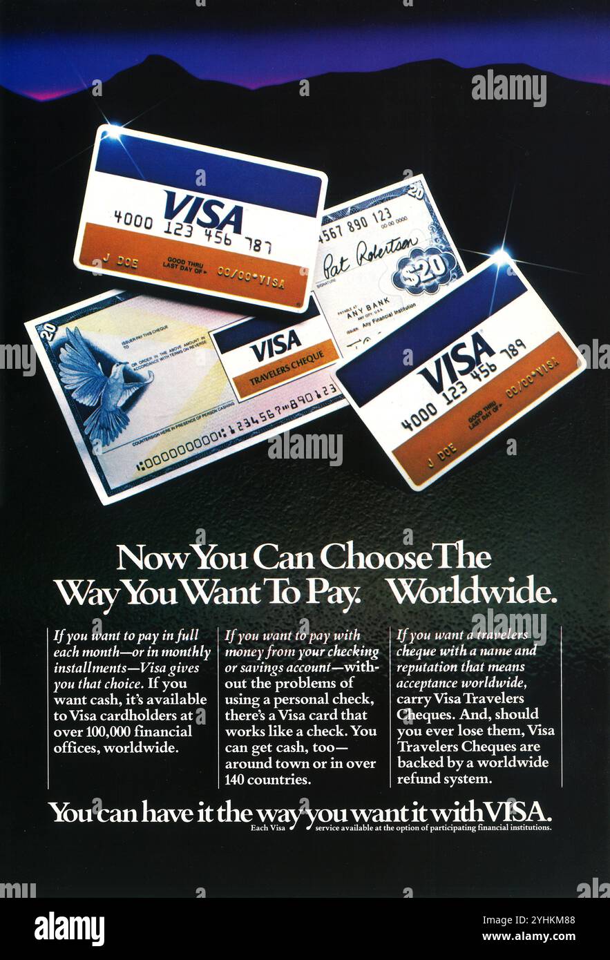 Visa card advert hi-res stock photography and images - Alamy