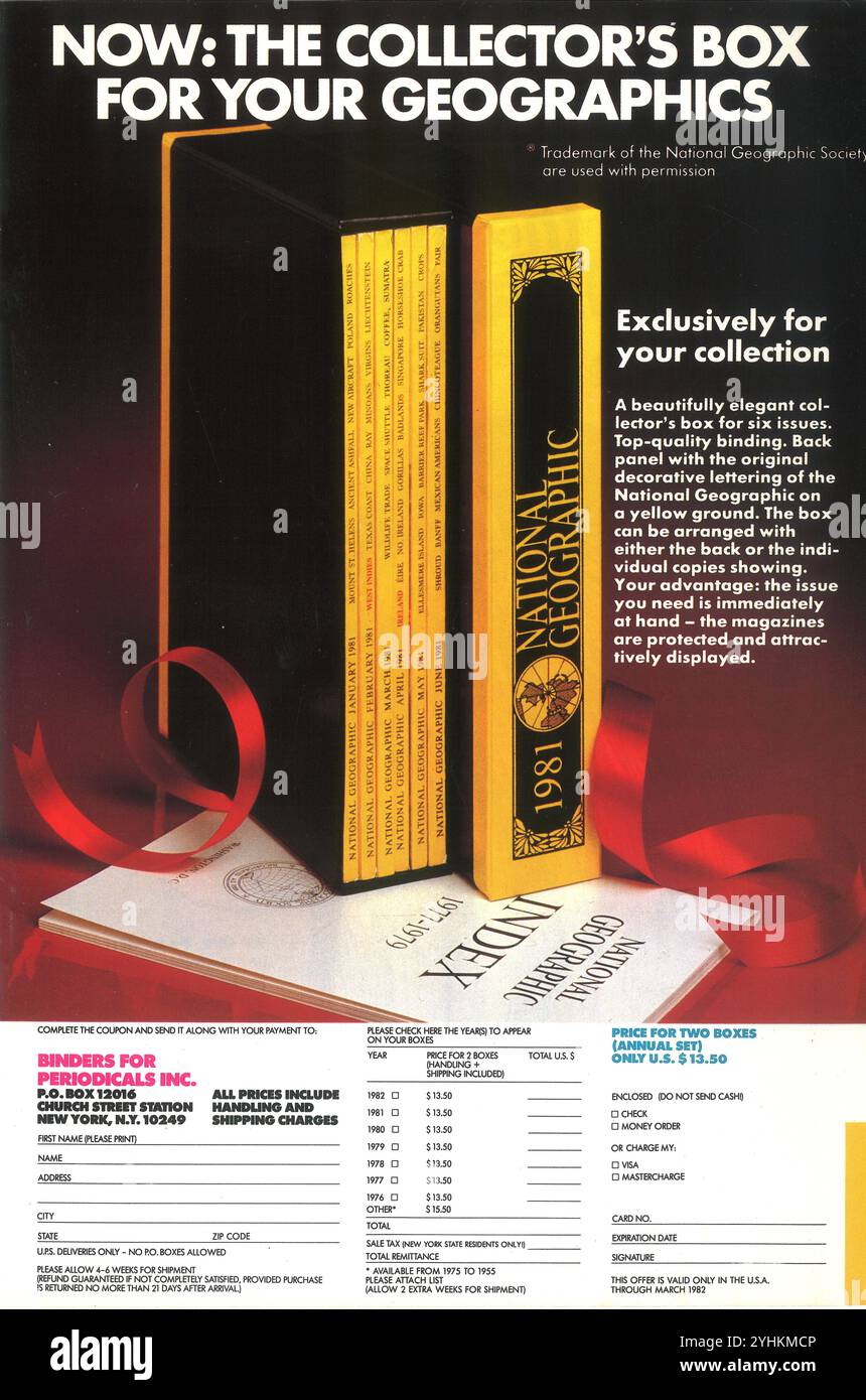 National geographic collectors box hi-res stock photography and images ...