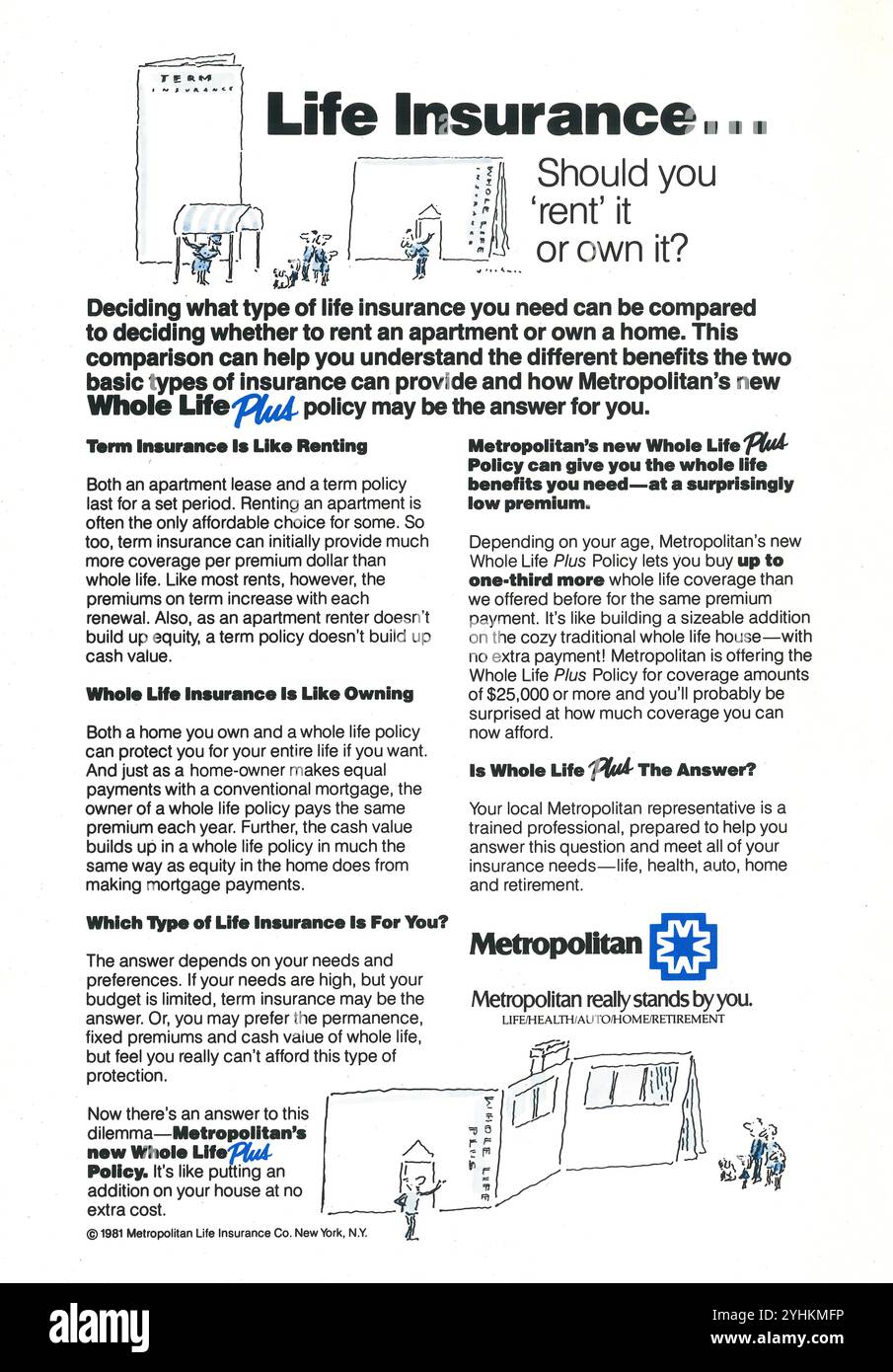 Metropolitan life insurance posters hi-res stock photography and images ...