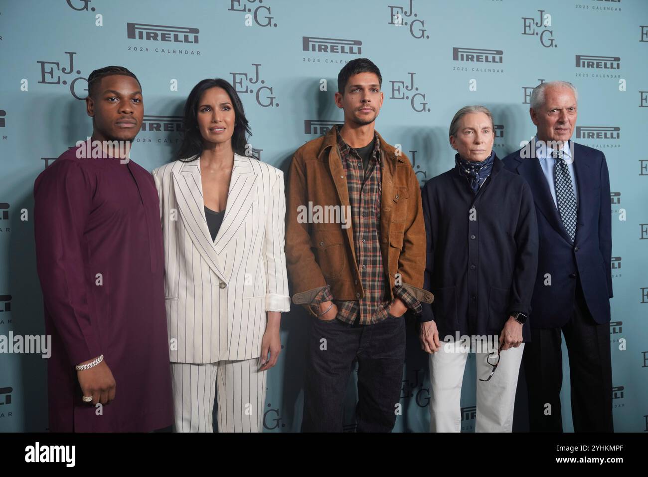 John Boyega, from left, Padma Lakshmi, Marco Tronchetti Provera, Chief ...