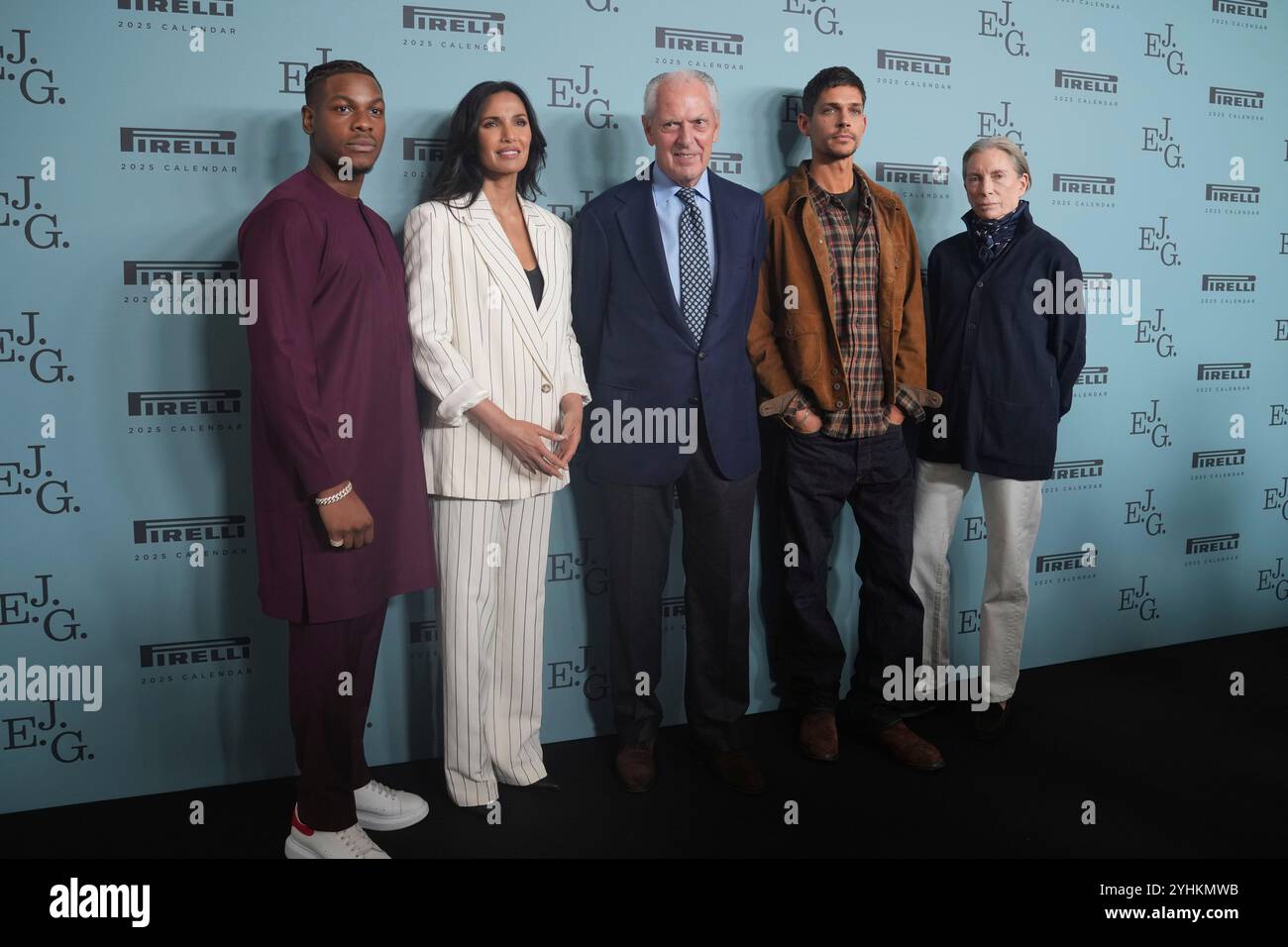 John Boyega, from left, Padma Lakshmi, Marco Tronchetti Provera, Chief ...