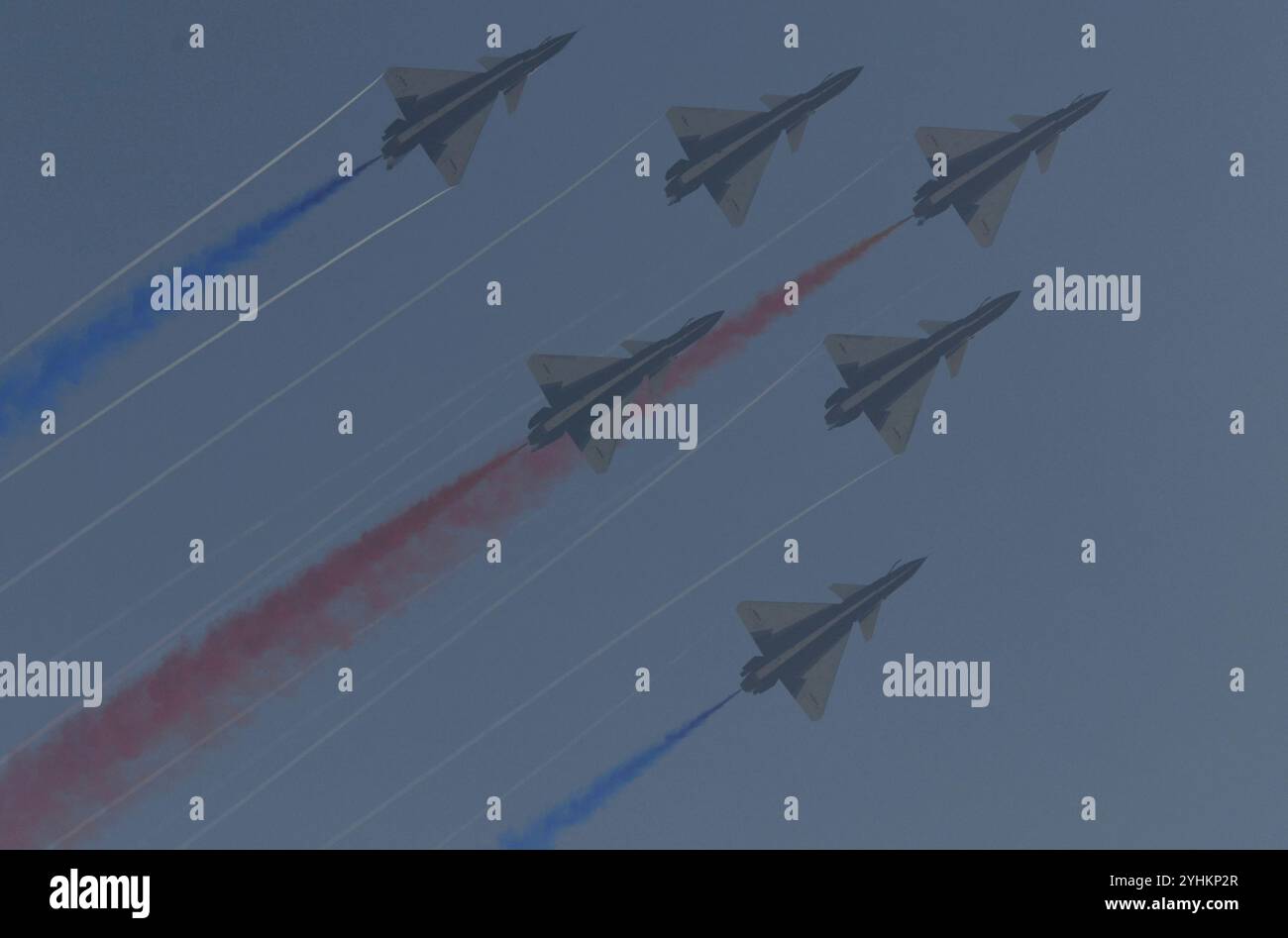 The Chinese Air Force's "August 1st" Aerobatic Team performs flight ...