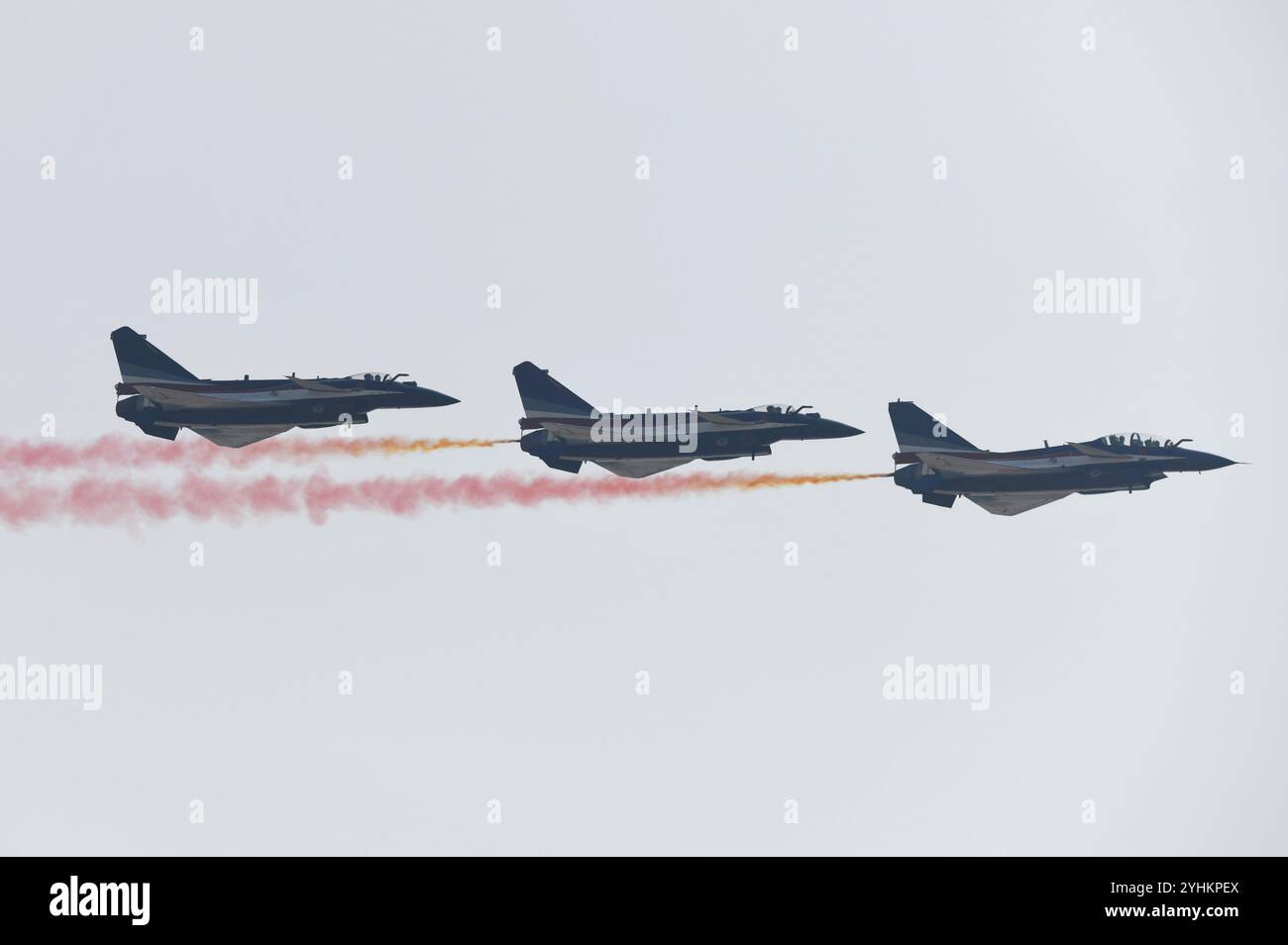 The Chinese Air Force's "August 1st" Aerobatic Team performs flight ...