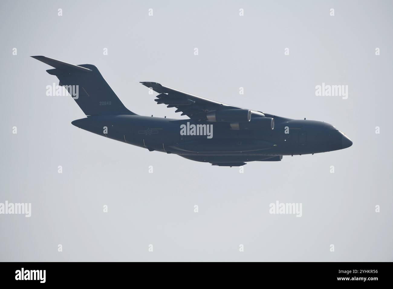 A Chinese Air Force's Y-20U tanker aircraft performs flight ...