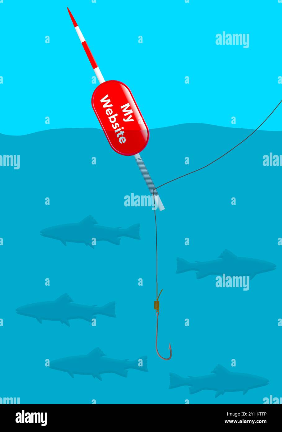 Fish pass by your hook and bobber because you don't have bait to draw ...