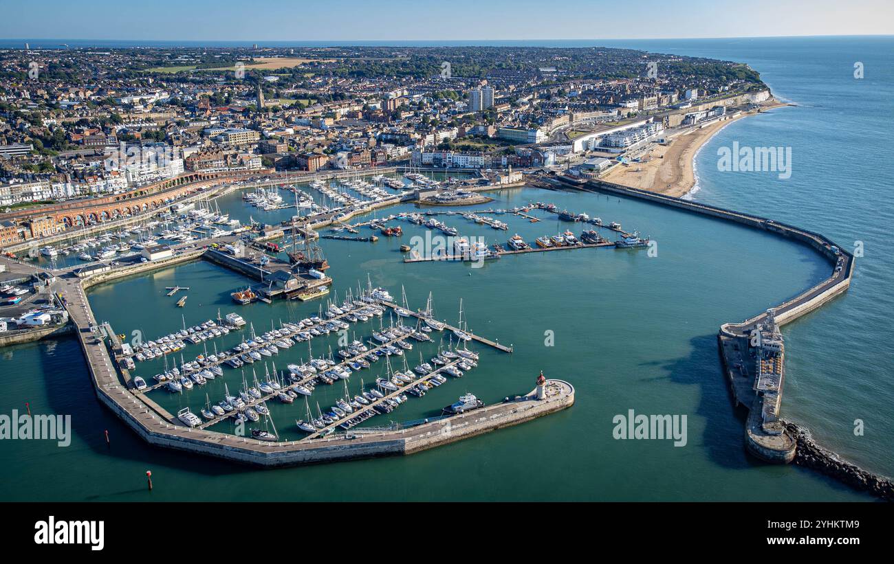 Aerial Views Of Ramsgate Harbour In Thanet Kent Stock Photo - Alamy