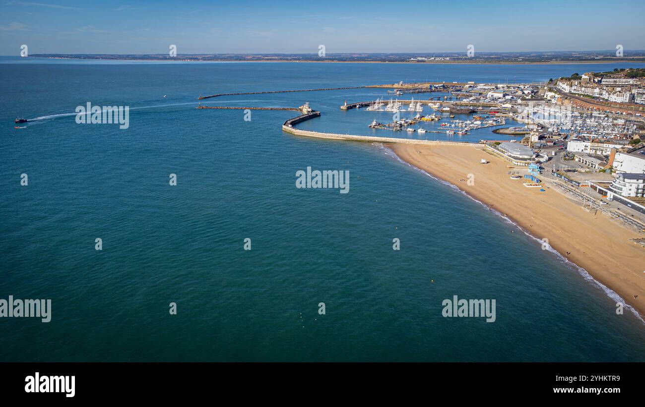 Aerial Views Of Ramsgate Harbour In Thanet Kent Stock Photo - Alamy