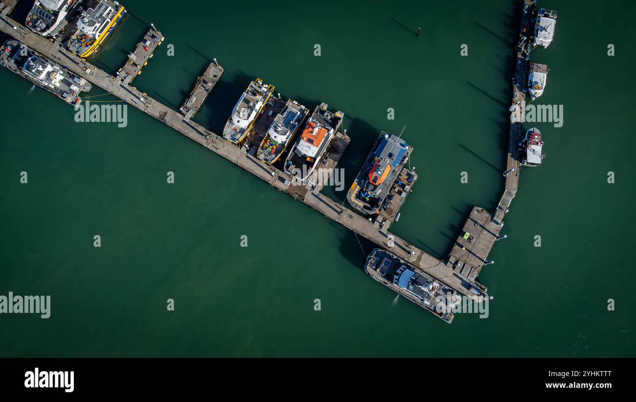 Aerial stunning views harbour town hi-res stock photography and images ...