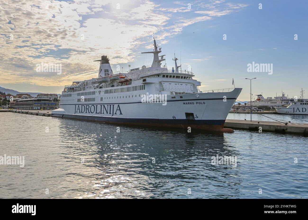 Jadrolinija ferry MARKO POLO operates in Adriatic Sea on routes Split ...