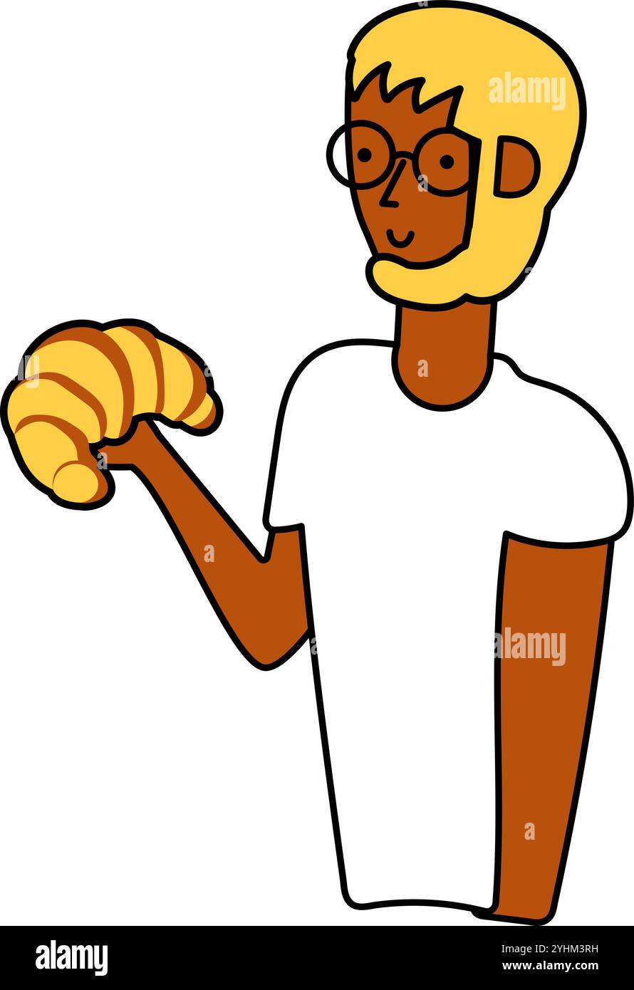 Vector illustration in outline cartoon style. Colorful cartoon ...