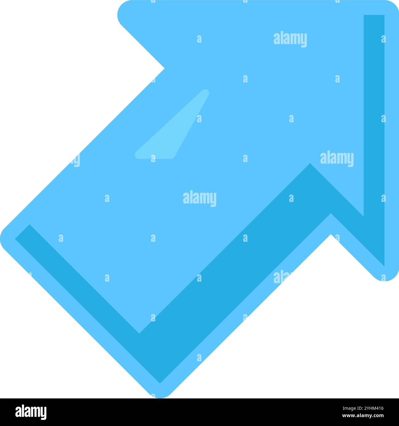 Arrow diagonally upwards hi-res stock photography and images - Alamy