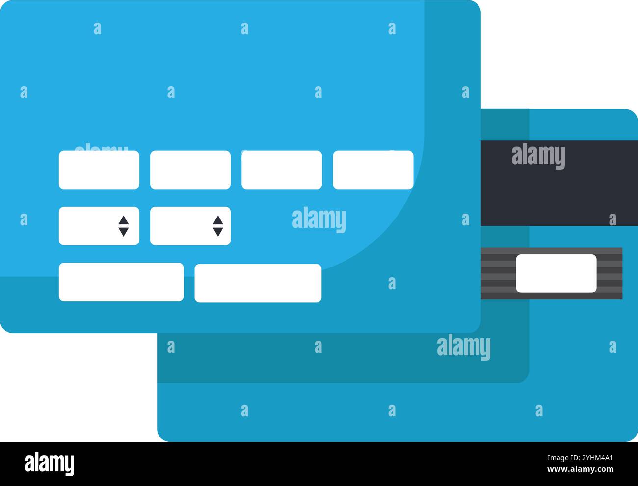 Backside of credit card Stock Vector Images - Alamy