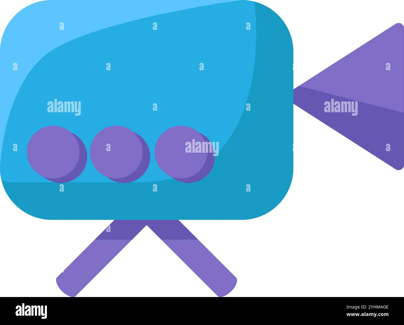 Television news cameraman filming picture Stock Vector Images - Alamy