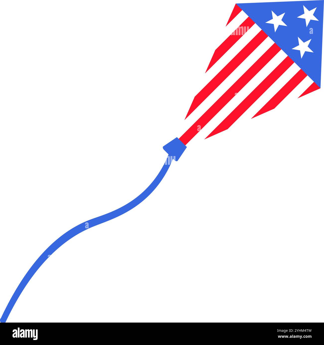Vector illustration of a kite from the collection of American flag ...