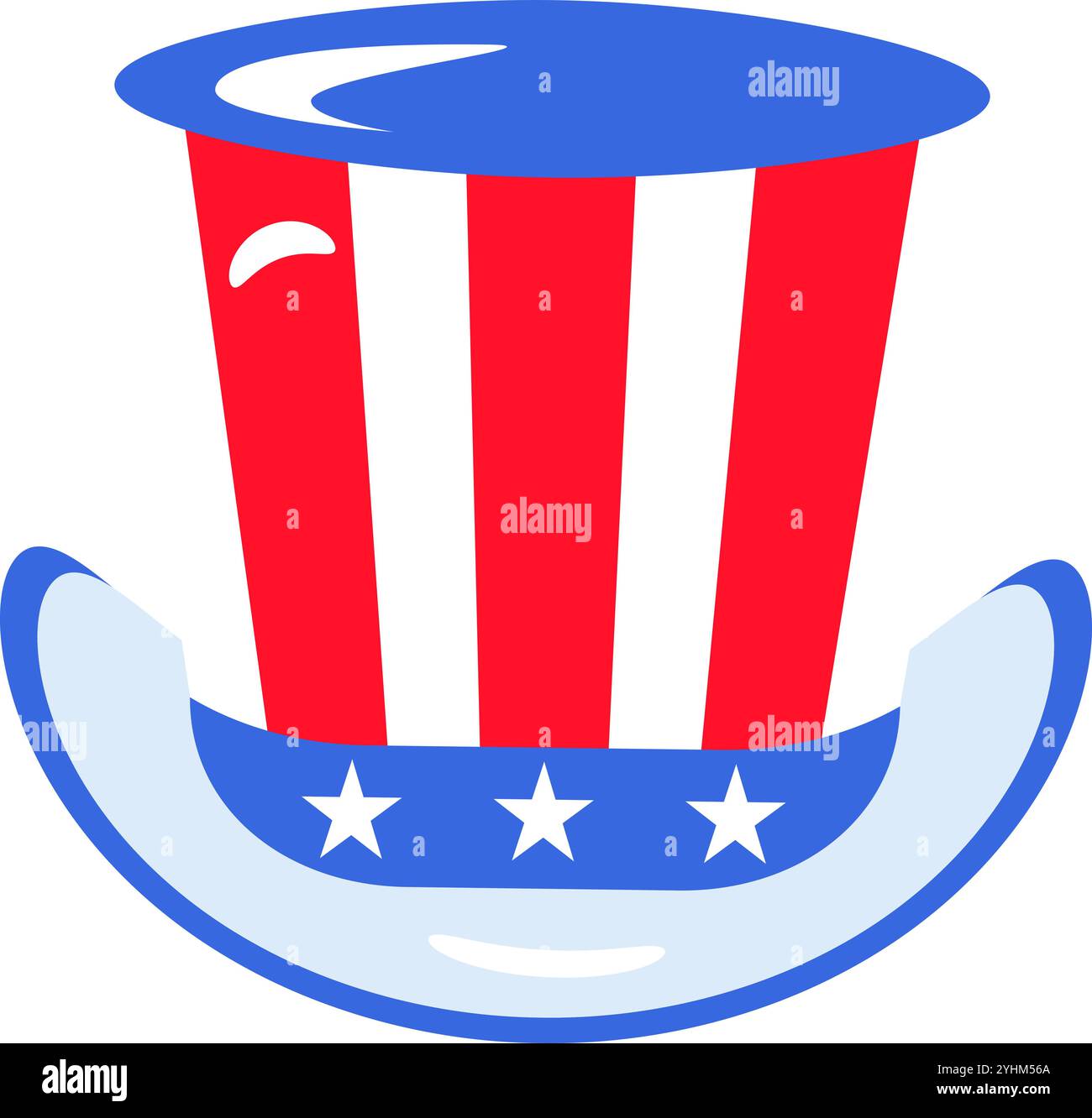 American flag top hat hi-res stock photography and images - Alamy