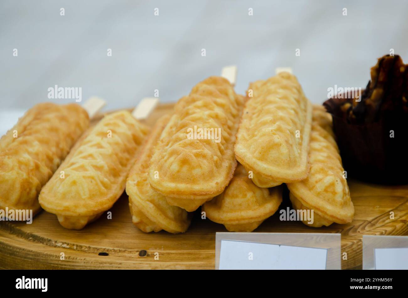 Sweet and fresh dessert on display for sale Stock Photo - Alamy
