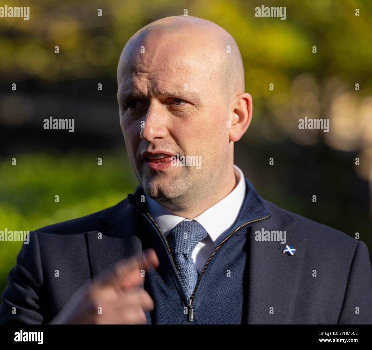 London, UK. 12th Nov, 2024. Stephen Flynn MP, SNP Westminster leader ...
