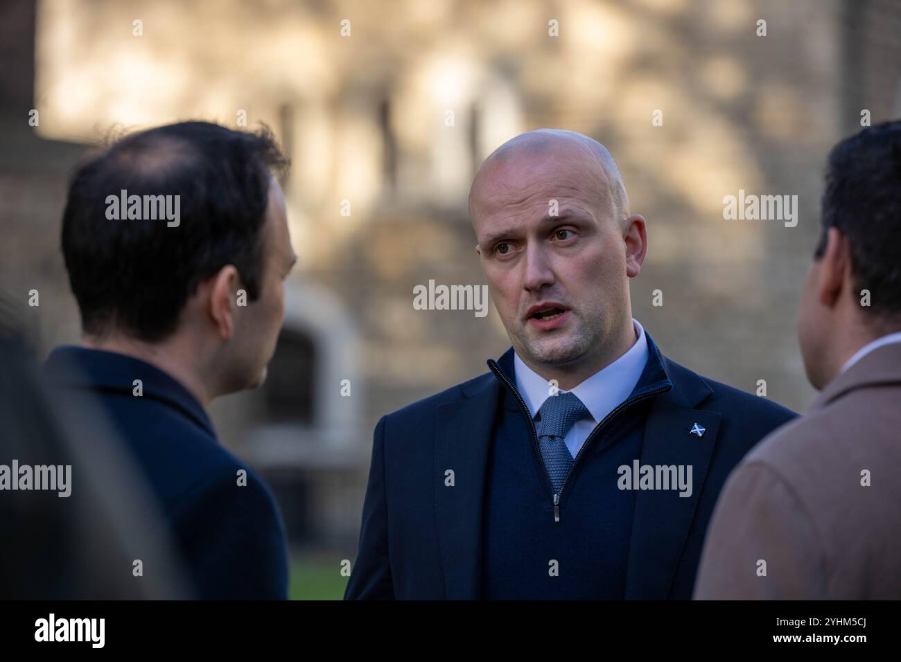 London, UK. 12th Nov, 2024. Stephen Flynn MP, SNP Westminster leader ...