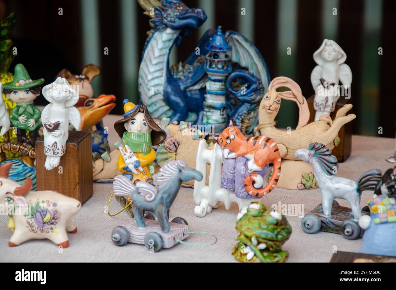 Designer and decorative figurines and handmade items Stock Photo - Alamy
