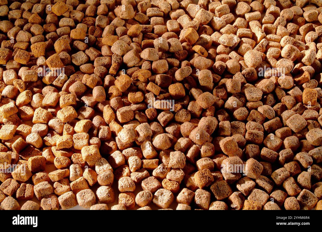 Cereal kibble texture, animal health food Stock Photo - Alamy