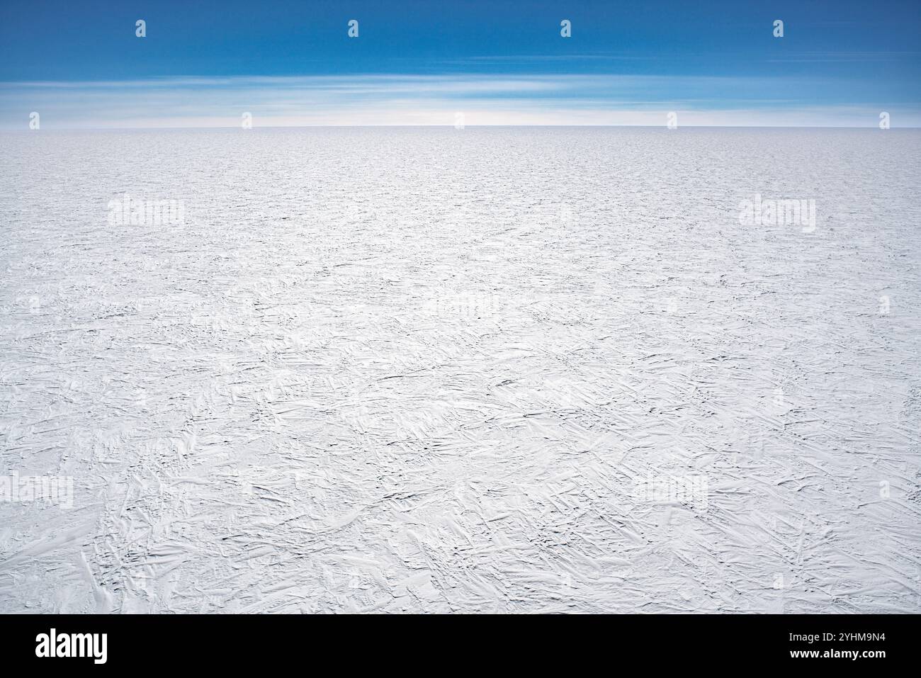 Frozen ground of Dome C, one of the three high plateaus of the ...