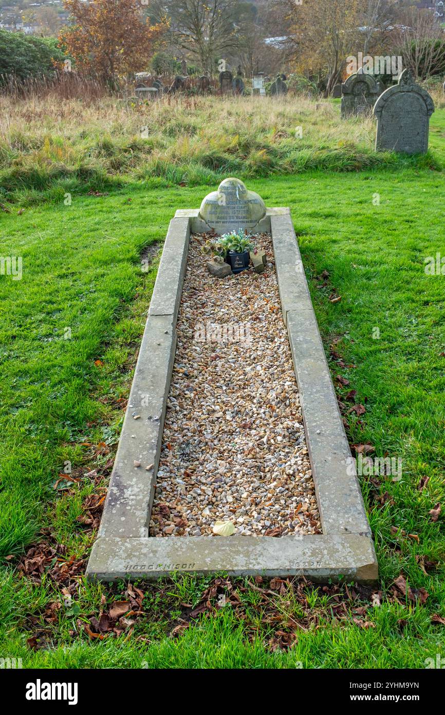 The grave of Frederick Kempster know as the English Giant or Blackburn Giant. He was on of the ...