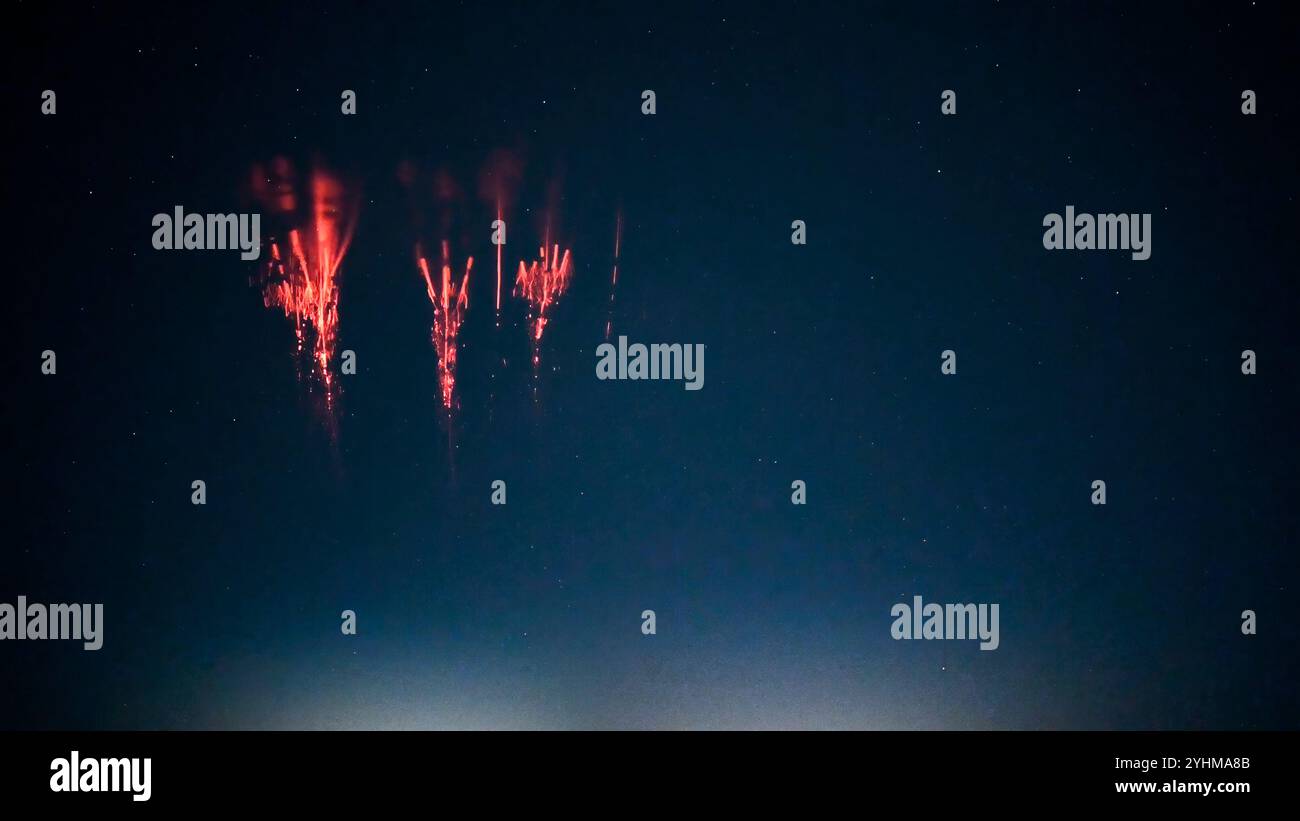 Red Sprites or Sprites above a Mediterranean thunderstorm. Video ...