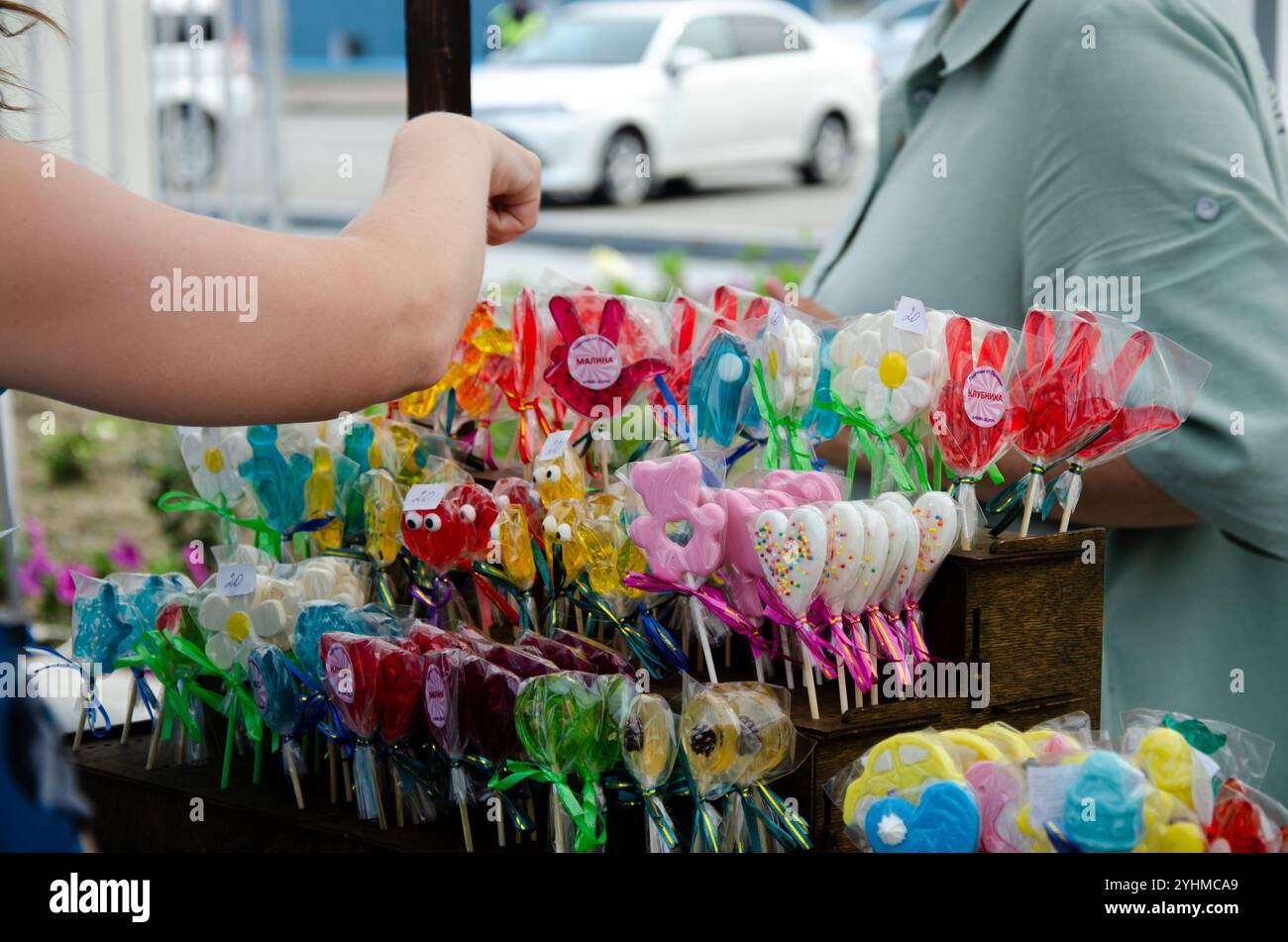 Many lollipops different colors hi-res stock photography and images - Alamy