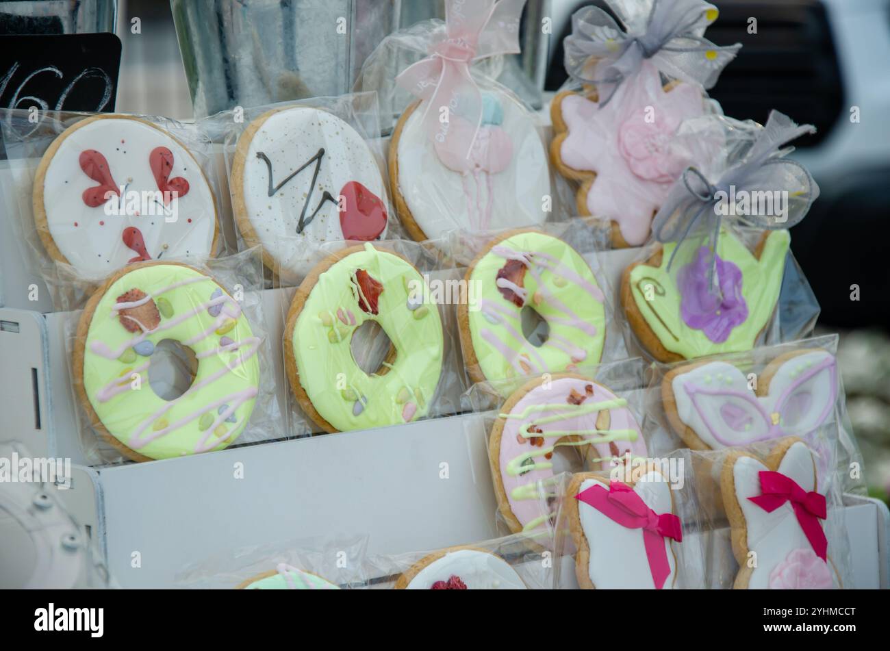 Lots of lollipops of different shapes and colors Stock Photo - Alamy