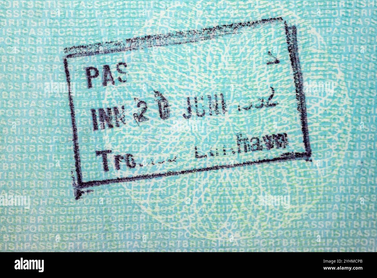 Brighton, November 12th 2024: Passport stamp for Tromsö Stock Photo - Alamy